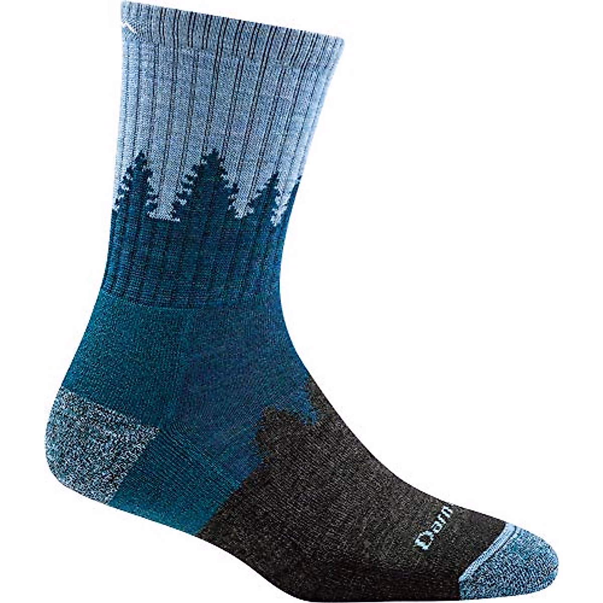 Darn Tough Women's Treeline Micro Crew Midweight with Cushion Hiking Sock (Style 1971) - Blue, Small