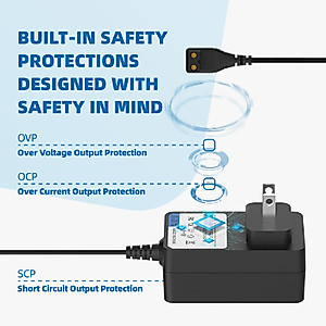 Charger for Aiper Seagull 600 1000 HJ1102 AIPURY1500, for Cordless Pool Cleaner Charger Smart Pool Cleaner Charger Pool Cleaner Charger Cord, 12.6V 2-Pin AC/DC Adapter