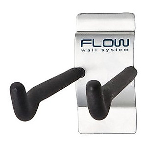 Flow Wall FSH-036-4 8-Inch Hook Add-on Accessory for Garage Organization Systems, Silver