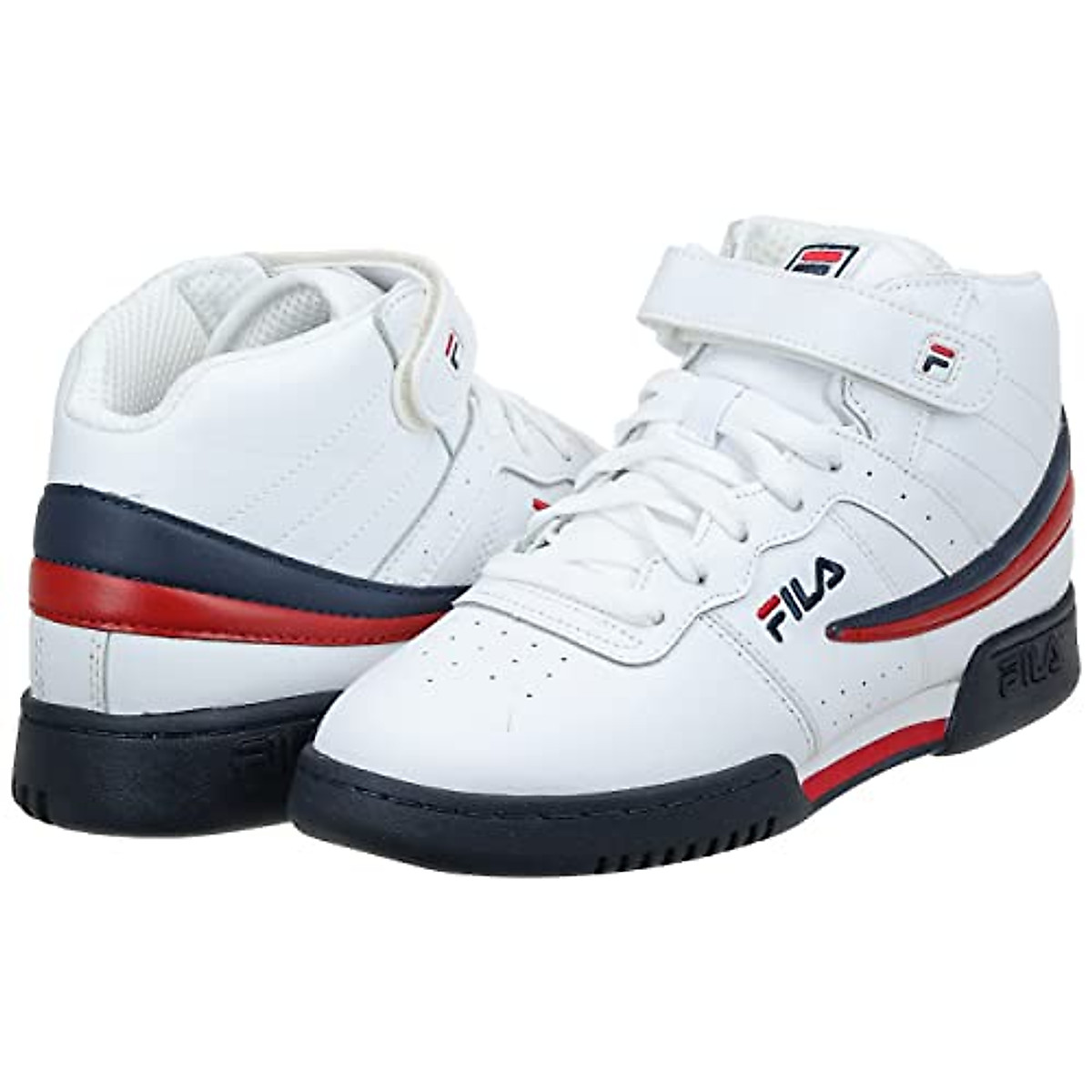 Fila womens Fila F-13 Big Kids Sneaker, White/Navy/Red, 5.5 Big Kid US