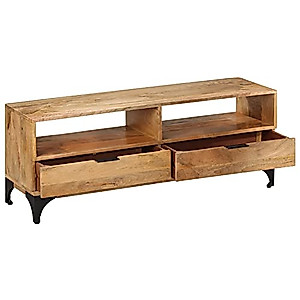 vidaXL TV Cabinet with 2 Drawers Sideboard HiFi Stand Entertainment Center End Table Console Table Stereo Cabinet Solid Reclaimed Wood