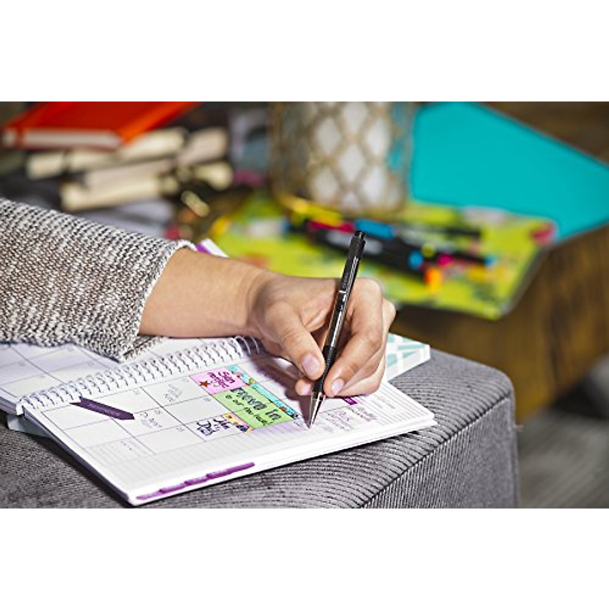 Zebra F-301 Ballpoint Stainless Steel Retractable Pen, Fine Point, 0.7mm, Black Ink, 1-Count