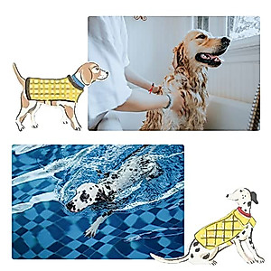 Dog Drying Coat, Adjustable Pet Drying Moisture Bath Robe, Dog Bath Towel Quick Drying, Washable Absorbing Pet Dog Cat Bathrobe Towel Coat