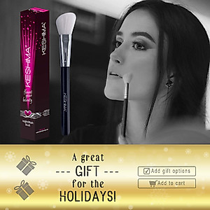 Angled Blush Brush/Bronzer Brush By Keshima - Best for Contour, Blush and Bronzer Makeup Application