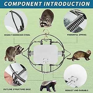 2 Pack Reusable Small Spring Animal Trap, Metal Pedal Rat Trap (7&#039;&#039;)