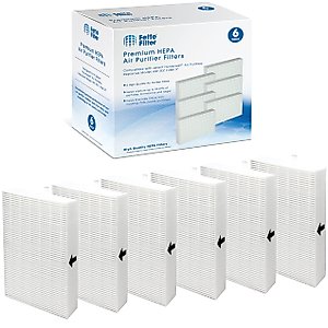 Fette Filter - 6 Pack of Premium True HEPA H13 Filter R Compatible with Honeywell Filter R for All HPA Series Air Purifier Part Number Filter R HRF-R3 HRF-R2 HRF-R1 HRF-ARVP300 HPA300