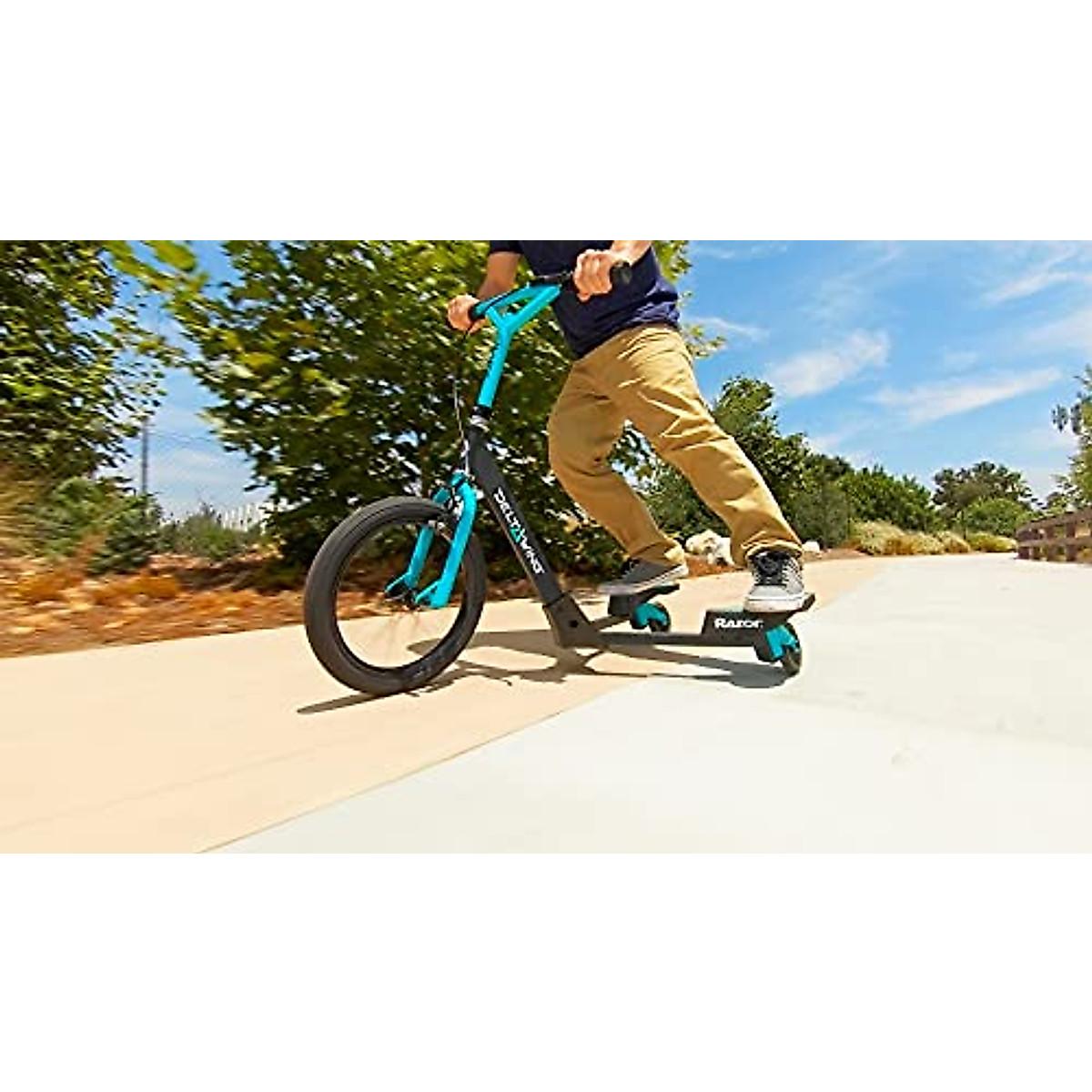 Razor DeltaWing Scooter Black/Mint Green, One Size