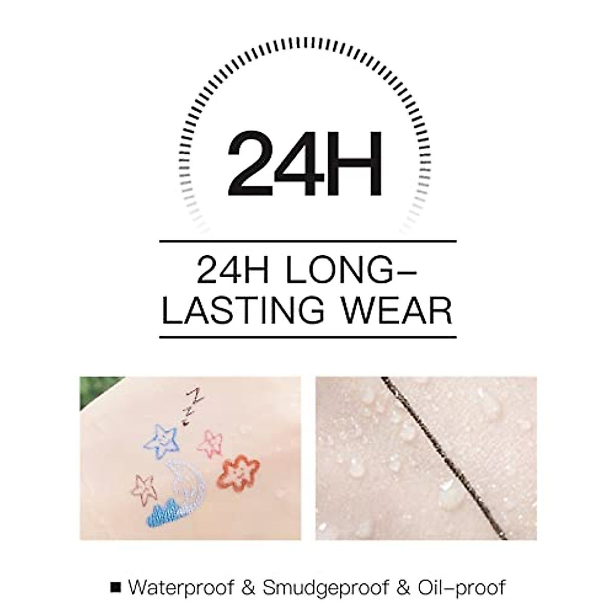 COLORKEY Floating Color 24 Hours Longwear Waterproof Liquid Eyeliner, Sweat Resistant, Waterproof and Smudgeproof Eye Liners Eyeliner Pencil (N02 Brown)
