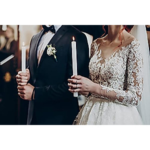 Unity Candles for Wedding Ceremony Set, Wedding Accessories for Reception Ceremony - Wedding Gifts - Candle Sets - 5.5 Inch Pillar and Two 9.8 Inch Tapers