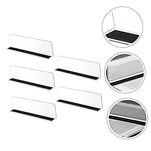 PRETYZOOM 5pcs Shelf Baffle Store Goods Separator Shelf Divider Classification Baffles Shelf Spacers Snacks Divider Supermarket Organization Racks Store Storage Racks Shelves Magnetic Stripe