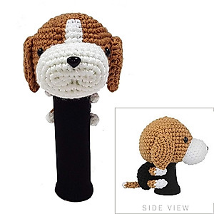 StitchHead Hand Stitched Yarn Animal Driver/Wood Head Cover (Yorkshire Terrier)