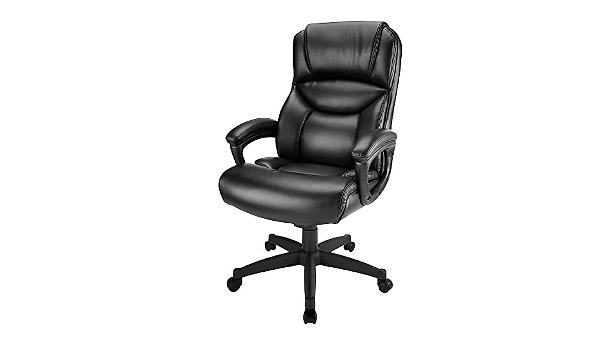 Realspace Fennington High-Back Bonded Leather Chair
