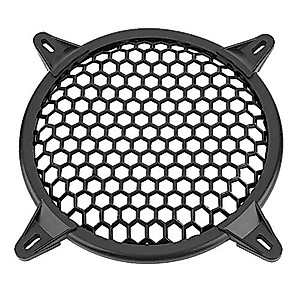 Dweekiy Speaker Cover, Car Audio Plastic Mesh Cover Woofer Speaker Modification Protect Guard(6inch)