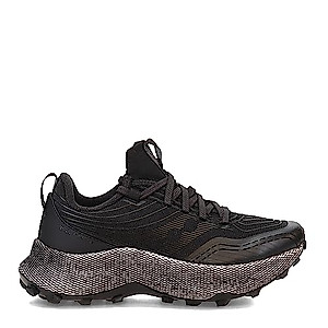Saucony Women's Endorphin Trail Health Care Professional Shoe, Black/Gravel, 8.5