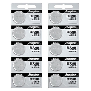 CR2016 Energizer Lithium Batteries (2 packs of 5)