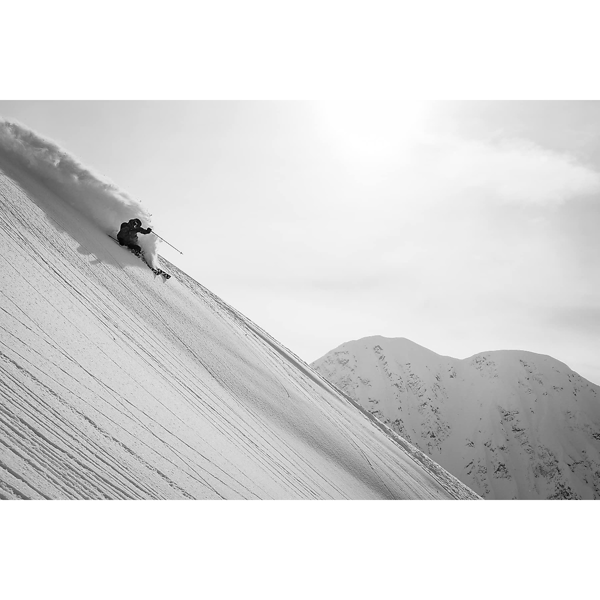 REVO Goggles No. 3 x Bode Miller: SuperNova+ Photochromic Lens, Frameless Design, Metallic White Frame with Blue Water Lens