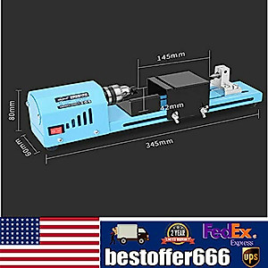 DENESTUS Mini Wood Lathes Multi Metal Mini Lathe CNC Polisher Wood Model Making Drilling Milling Machine Tool 150W for DIY Grinding Drill Art Woodworking
