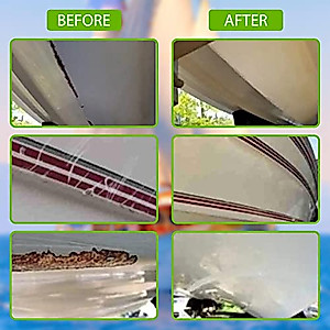 5 Pcs Gogolonge Fiberglass Boat Repair Paste Kit, XT200 Quick Dry Little Putty, Instafix Fiberglass Boat Repair Paste Car Scratch Remover Touch Up Paste Fix Tools for Scratches, Cracks, Gouges (Black)