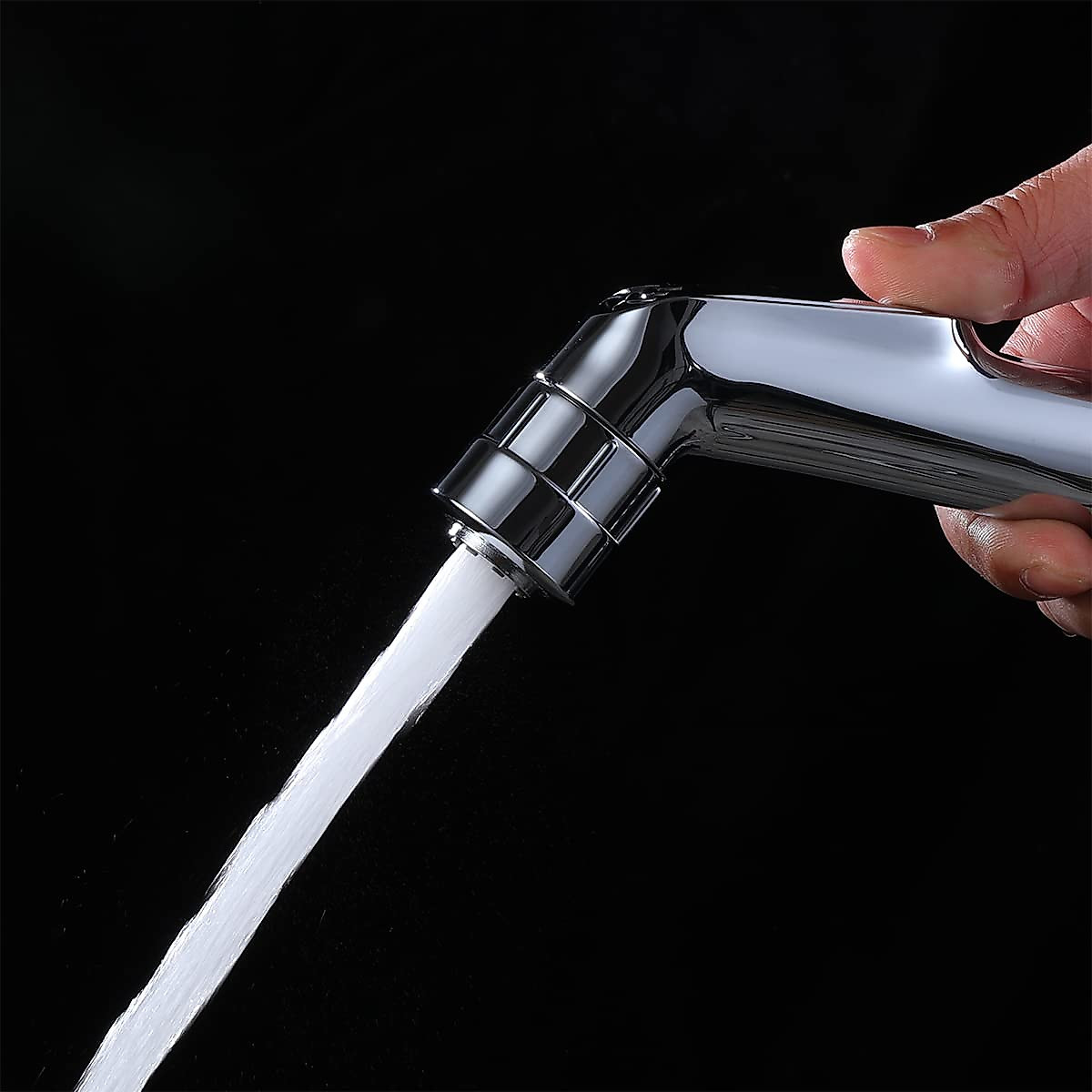 Ownace Bathroom Toilet Bidet Sprayer Set with Hot and Cold Mixing Valve Strong Water Chrome