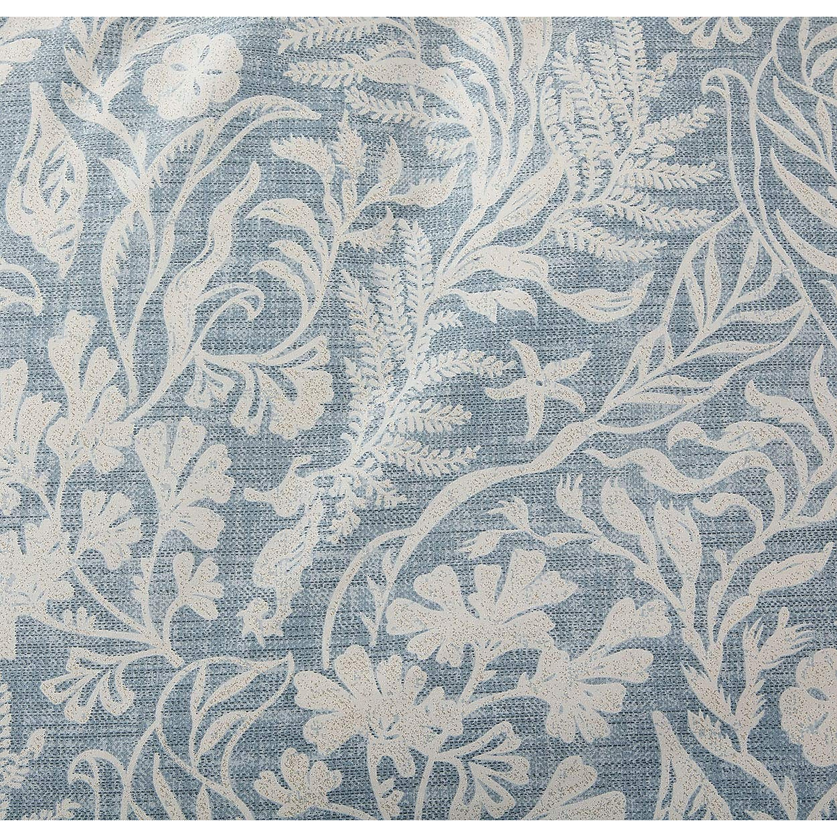 SLEEPBELLA Duvet Cover Queen Size, 600 Thread Count Cotton Beige & Bluish Grey Printed with Luxurious Leaves Pattern Reversible Botanical Comforter Cover Sets, Bedding Set 3Pcs (Queen, Beige Paisley)