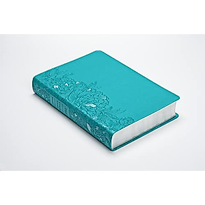 NLT Super Giant Print Bible, Filament Enabled (LeatherLike, Peony Rich Teal, Red Letter)