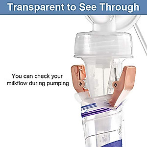 Maymom Milkbag Adapter, Widemouth 2nd Generation; Compatible with Spectra Avent Pumps; Most Milkbags inc. Lansinoh Bags;Do Not Use Microwave or Steamer Bag to Sanitize; 2pc