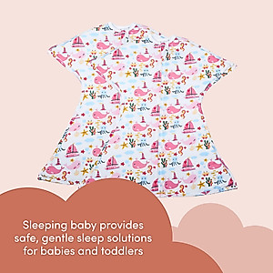 SleepingBaby Zipadee-Zip Baby Swaddling Blanket 4-8 Months - Transition Swaddle with Zipper Convenience - Nautical Girl, S