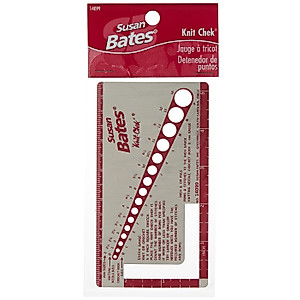 Susan Bates 14099 Knit-Chek for Knitting Needle, 3 by 5-1/2-Inch