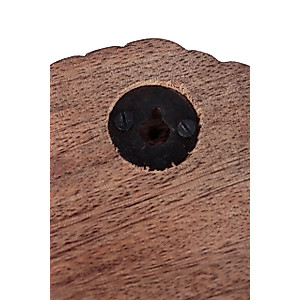 ETROVES Wooden Towel Hook Decorative Boho Flower. Wall Mounted Single Hook for Hanging Coat, Hat, Towel, Bag, Rope (6 Inch) (White)