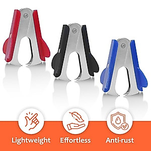 Staple Remover 3 Pack Staple Puller Pinch Jaw Style Staple Remover Tool, Stapler Removers