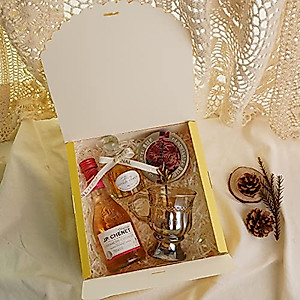 WholeMy Yellow Gift Boxes 10 Pack 8x8x4 Inch, Gift Boxes with Lids for Presents, Yellow Gift Box for Party Favors Wedding Birthdays Baby Shower Valentine's Day