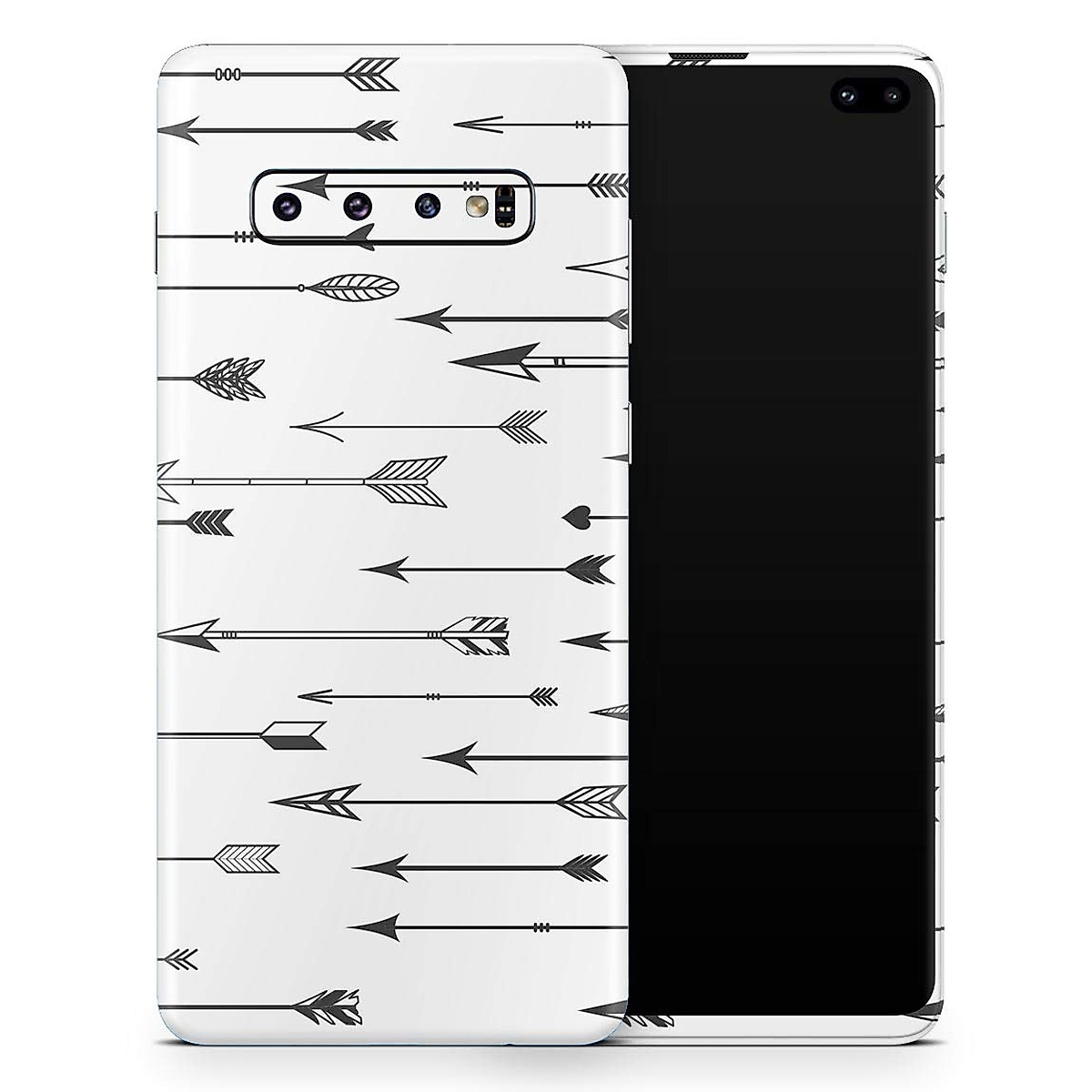 DesignSkinz Hipster Arrow Pattern Protective Vinyl Decal Wrap Skin Cover Compatible with The Samsung Galaxy S20 (Screen Trim & Back Glass Skin)