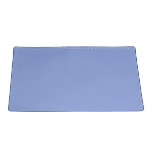 Shanrya Clear Clipboard, Clip Board Plastic Multifunctional Soft for Writing for Drawing(EVA Exam Pad A4-Athens Blue)