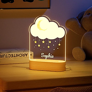 Bemaystar Personalized Gifts for Kids - Star Acrylic 3D Lamp,Personalized Night Light,Customize Name,Lamp Decoration Gift for Daughter Son,Children's Bedroom Decorative Gifts for Boys and Girls