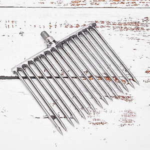 Dioche Fishing Harpoon, 103.9g Fishing Gig Stainless Steel 15 Prongs Harpoon Gig Gaff Hook Barb Fish Spear Outdoor Fishing Tackle for Fish Salmon