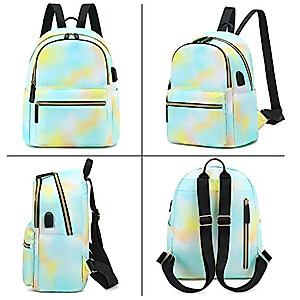 Mini Backpack Purse For Girls,Womens Small Travel Backpack Teens Little Casual Bag (Green)