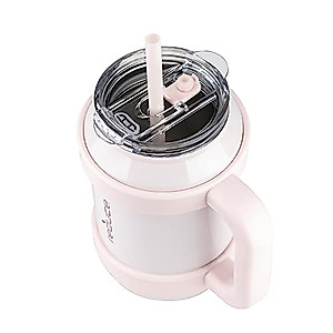Reduce 32 oz Mug Tumbler, Stainless Steel with Handle - Keeps Drinks Cold up to 30 Hours - Sweat Proof, Dishwasher Safe, BPA Free - Pink Cotton, Opaque Gloss