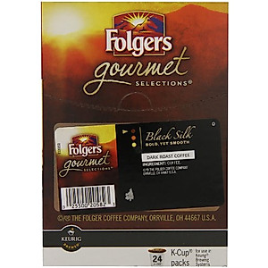 Folgers Gourmet Selections K-Cup Single Cup for Keurig Brewers, Caramel Drizzle, 24 Count