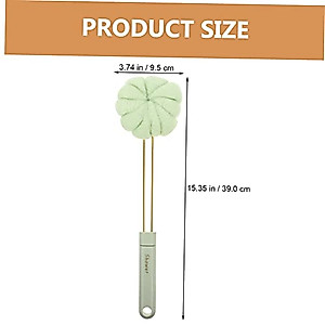 Healvian 5 Sets Double Sided Shower Brush Body Massage Tools Massaging Tools Body Exfoliator Brush Handled Scrub Brush for Shower Back Scrubber for Shower Dry Skin Long Handle Back Scrubber