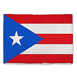 Puerto Rico Flag Throw Blanket Warm Ultra-Soft Micro Fleece Blanket for Bed Couch Living Room Decoration