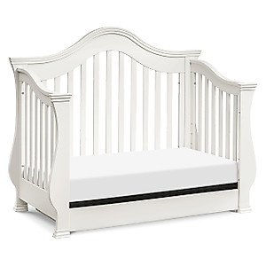 Davinci Ashbury 4-in-1 Convertible Crib with Toddler Bed Conversion Kit in Warm White, Greenguard Gold Certified