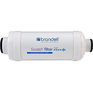 Brondell SWF44 Swash Bidet Filter, Premium Carbon Water Filtration System for Electric Bidet Toilet Seats, Lasts Up to 6 Months