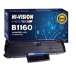 HI-VISION HI-YIELDS Compatible B1160 1160 331-7335 (YK1PM, HF442) 1 Pack Black Toner Cartridge Replacement for B1160 B1160W B1163W B1165nfw Printer