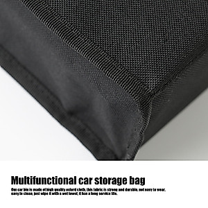 Fogfar 1 PC Car Garbage Bag, Truck-Mounted Waste Bin, Waterproof Car Trash Bin, Automotive Interior Accessory, Multi-Purpose Portable Rubbish Organizer (Black)