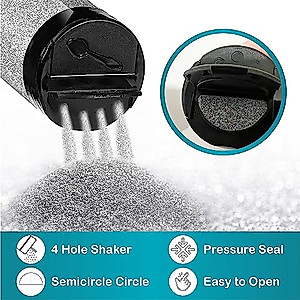 Glitter- Noverbee Silver Glitter, Fine Glitter- 50g Extra Fine Glitter. Great Resin Accessories, Craft Glitter, Glitter Powder for Slime, Powder for Nails, tumblers, Ornaments, Candle.