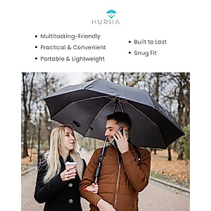 Huriia - Hands-Free Umbrella Holder, Wearable Portable Umbrella Strap, Fits Any 8-10mm Small Umbrella for Backpack Use, Essential Traveling Accessories for Daily Use