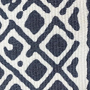 USTIDE Ultra Large Bohe Area Rug Large Hand Woven Black and White Cotton Rugs with Tassels Printed Geometric Tribal Rug for Living Room, Bedroom, Laundry Room, Entryway （63x90Inches）