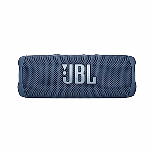 JBL Flip 6 - Waterproof Portable Bluetooth Speaker, Powerful Sound and deep bass, IPX7 Waterproof, 12 Hours of Playtime with Megen Hardshell Case - Blue