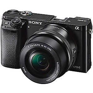 Sony Alpha a6000 Mirrorless Camera with 16-50mm Lens Black with Sony FE 85mm Lens, Soft Bag, Additional Battery, 64GB Memory Card, Card Reader, Plus Essential Accessories