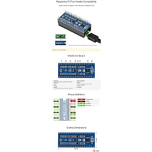 Coolwell Environment Sensors Module for Raspberry Pi Pico Series, I2C Bus, Onboard TSL25911FN Light Sensor,BME280 Sensor,ICM20948 Motion Sensor,etc